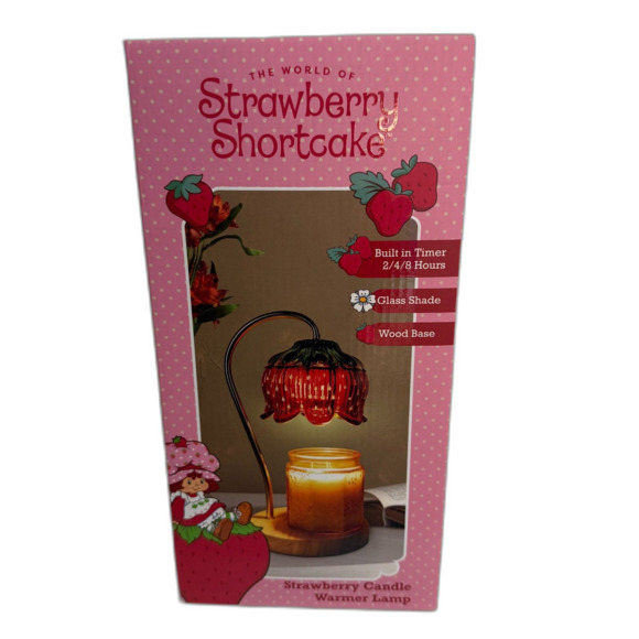 Accents | New Strawberry Shortcake Candle Warmer Lamp Glass Shade Timer ...